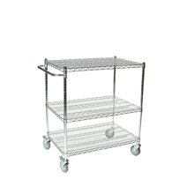 Linon Metal Three Tier Cart, Black, 29 inches Tall - Walmart.com