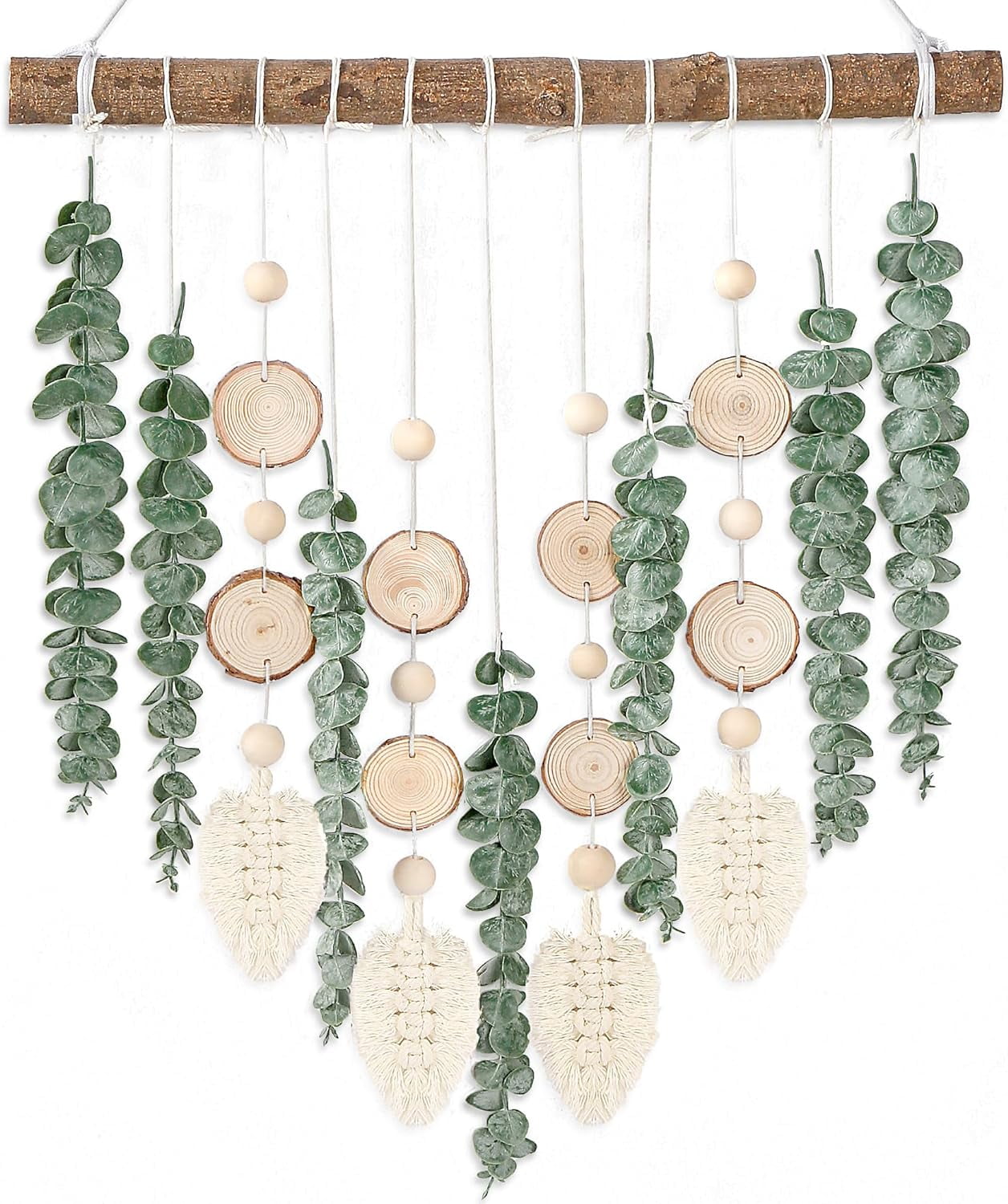 21’’ Eucalyptus Wall Hanging Decor Artificial Eucalyptus Plant Fake ...