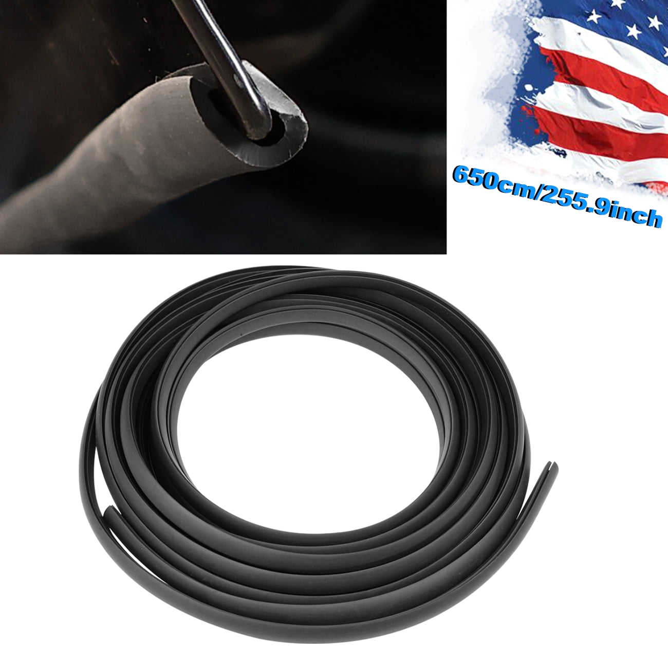 21 FT Car Door Edge Trim Lock Guard Moulding Rubber Seal Strip ...