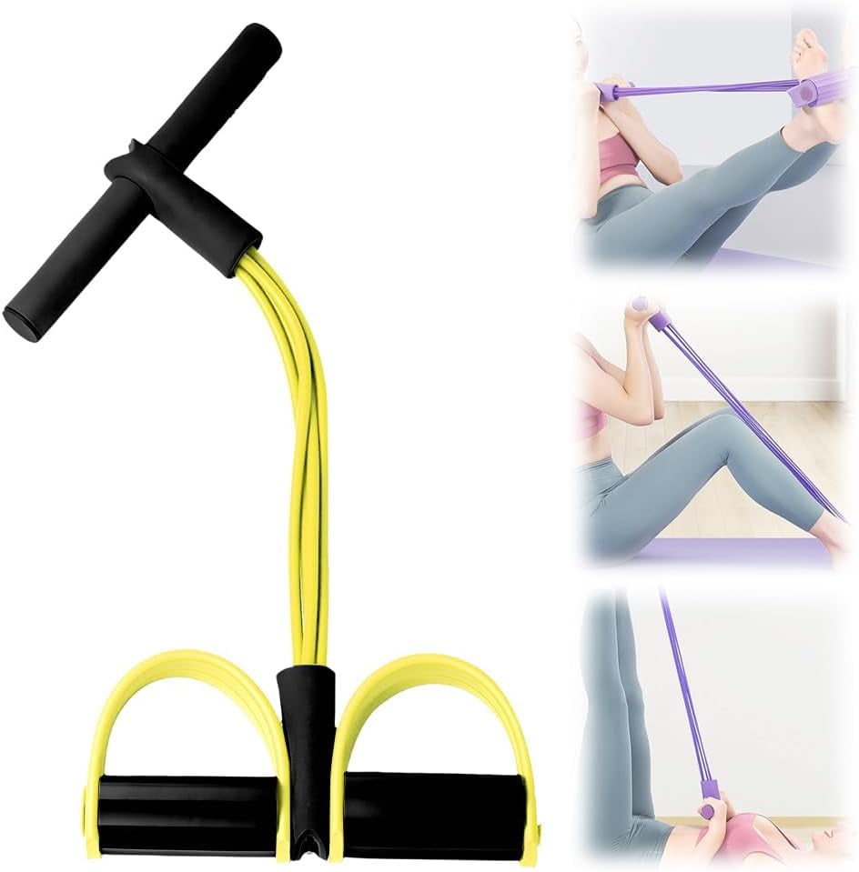 21 Fitness Resistance Bands-4 Tube Pedal Ankle Puller, 2025 New ...