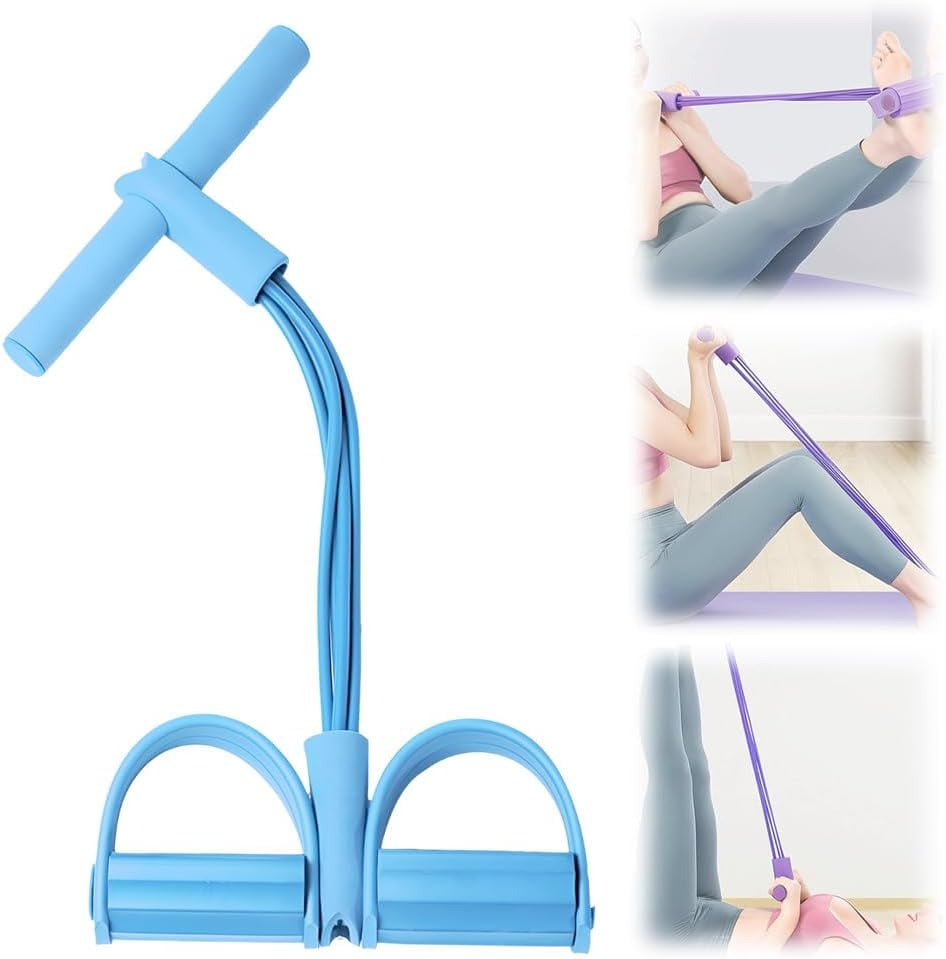 21 Fitness Resistance Bands-4 Tube Pedal Ankle Puller, 2025 New ...