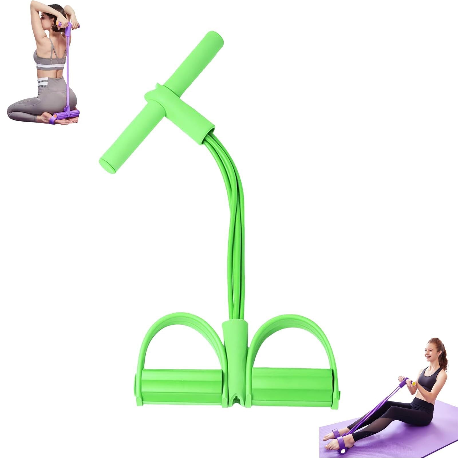 21 Fitness Resistance Bands-4 Tube Pedal Ankle Puller, 2025 Upgrade Stretch Bands, Full Body ...