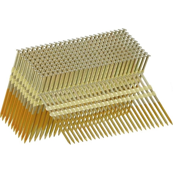 21 Framing Nails 1000- Count, 3-1/2-Inch x .131" Ring Shank, Full Round ...