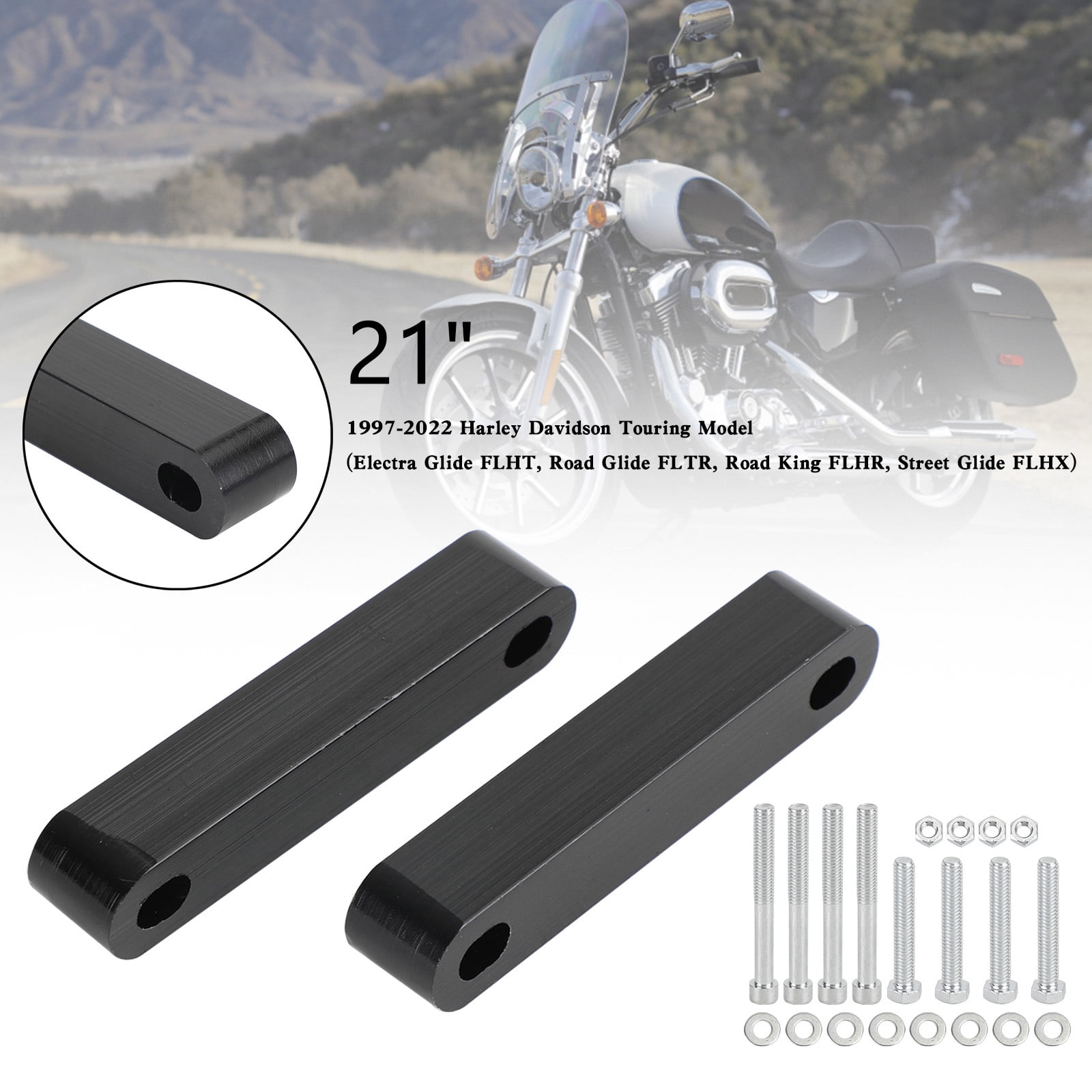 21" Front Fender Spacers For Touring Electra Street Glide Road 1997 ...