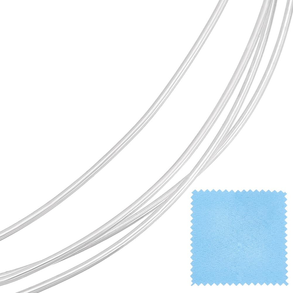 21 Gauge 9999 Sterling Silver Wire 3.28 Feet Rounded Dead Soft Jewelry ...
