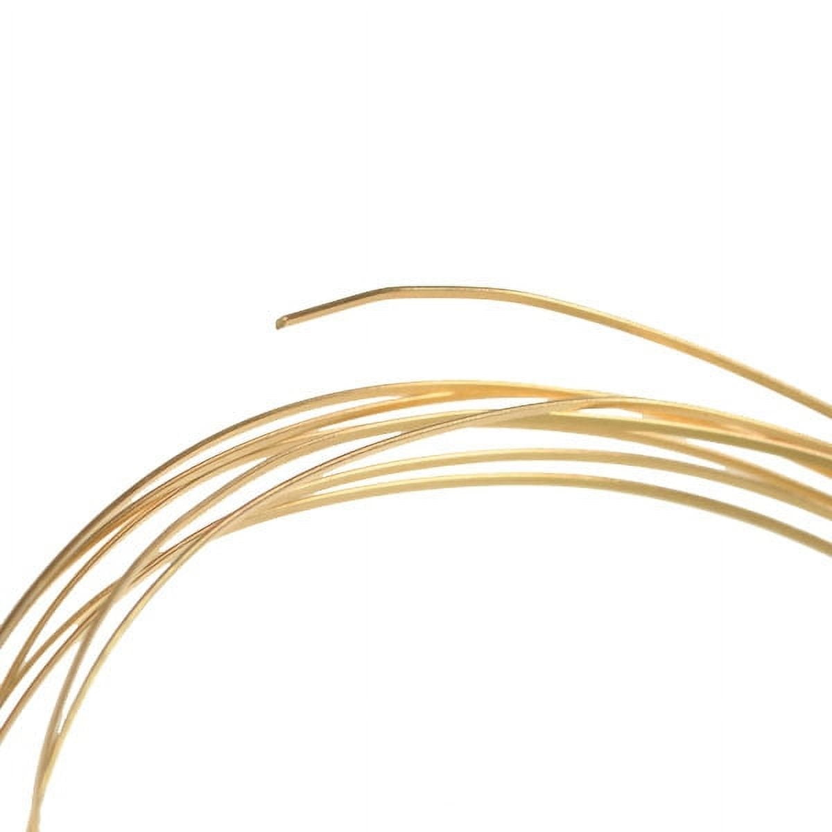 21 Gauge Half Round Half Hard Red Brass Wire 5FT - Walmart.com