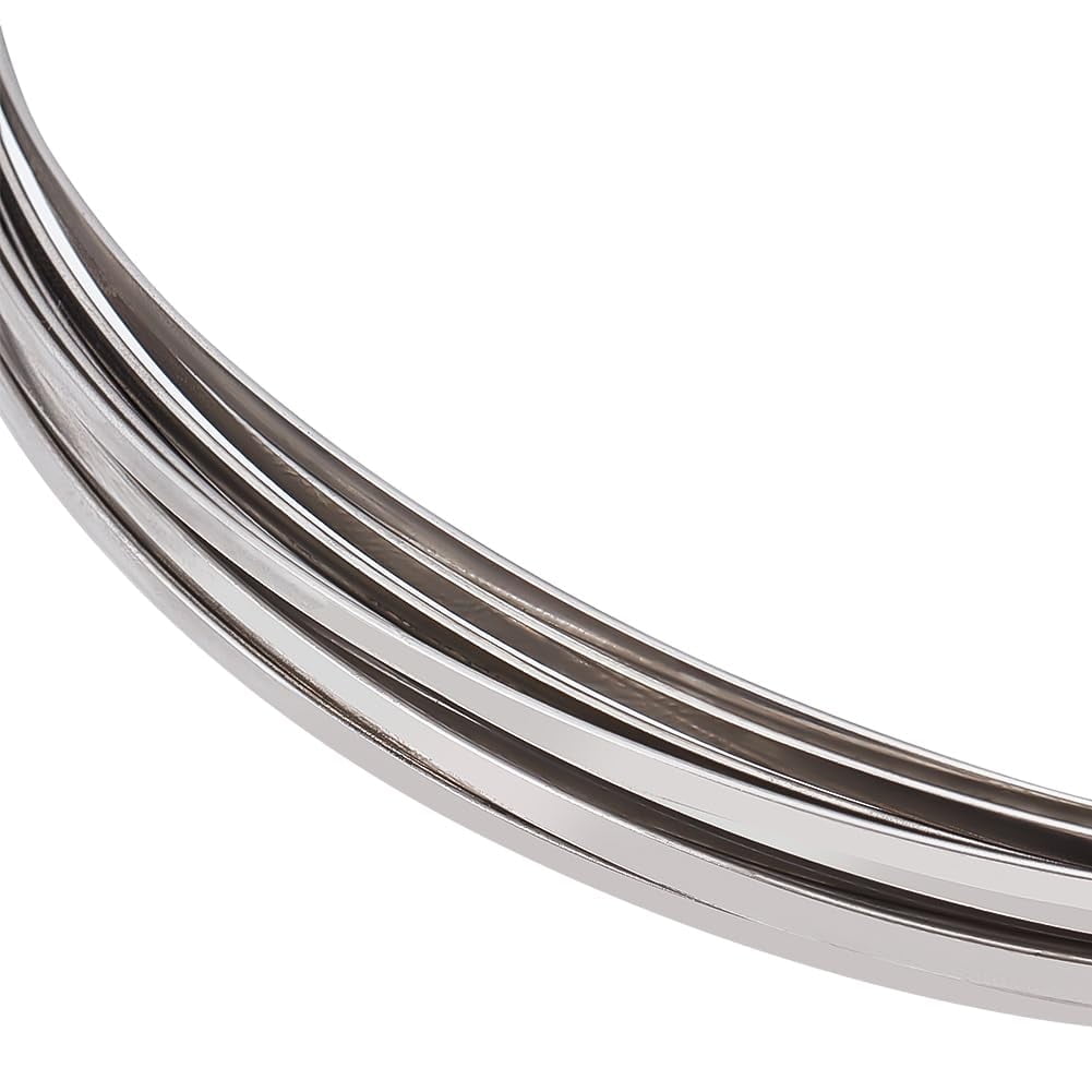 21Gauge Stainless Steel Flat Wire 23 Feet 2.6mm Wide Metal Craft Wire ...
