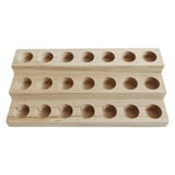 21 Holes Wooden Essential Oil Storage Rack 3 Tiers Tray Container ...