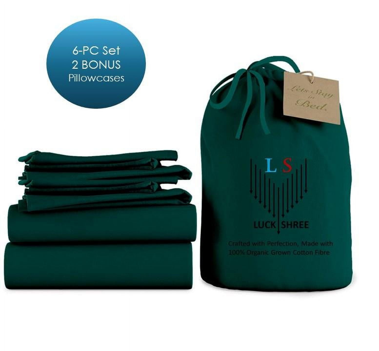 21-INCH EXTRA DEEP POCKETS -RV King Organic 800-TC Cotton 6-PC Sheet ...