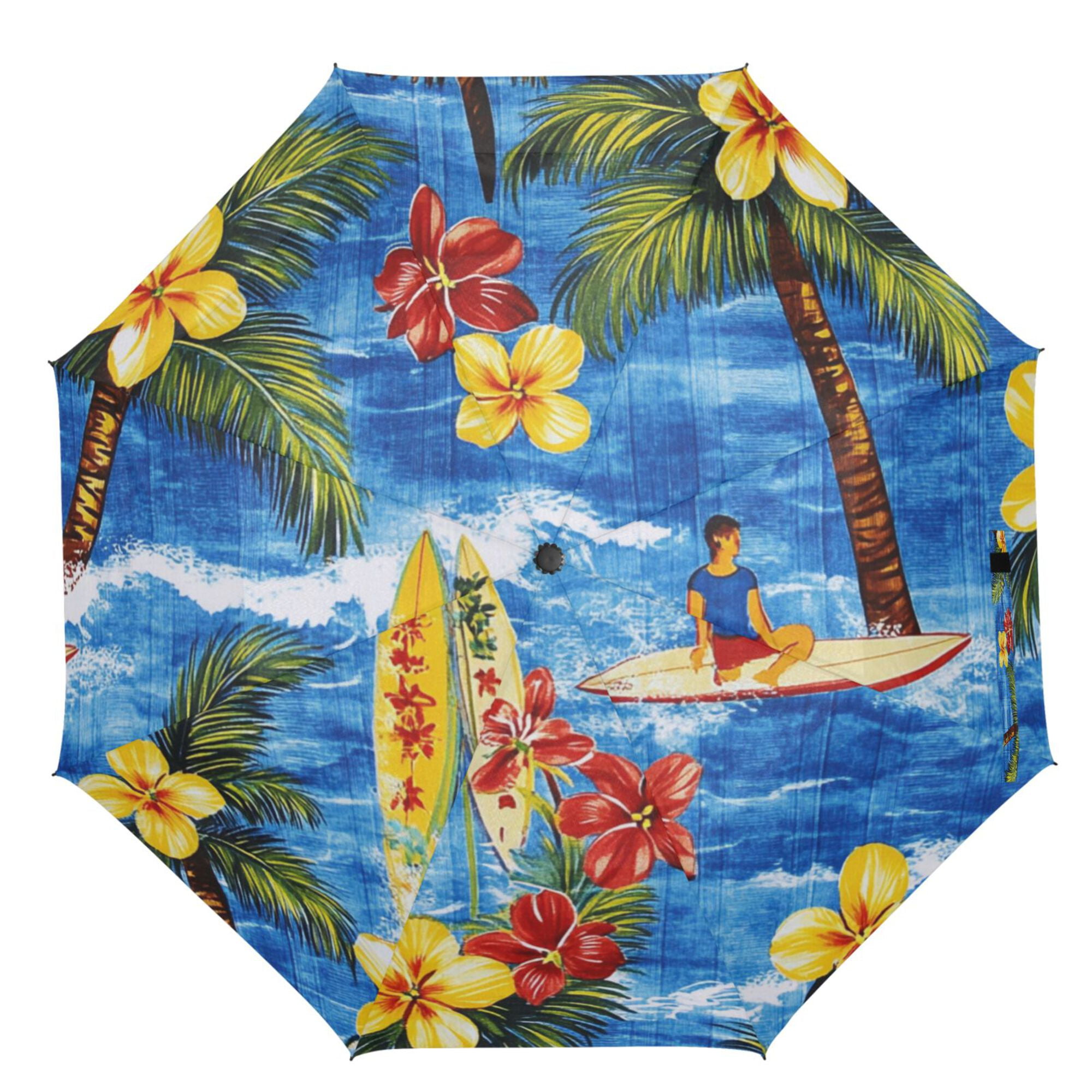 21" Inch Auto Open Close Folding Umbrella Windproof Waterproof Full ...