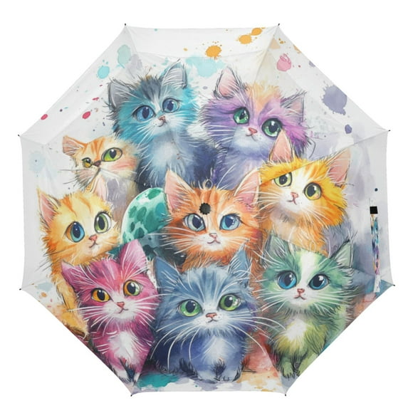 21" Inch Auto Open Close Folding Umbrella Windproof Waterproof Full ...