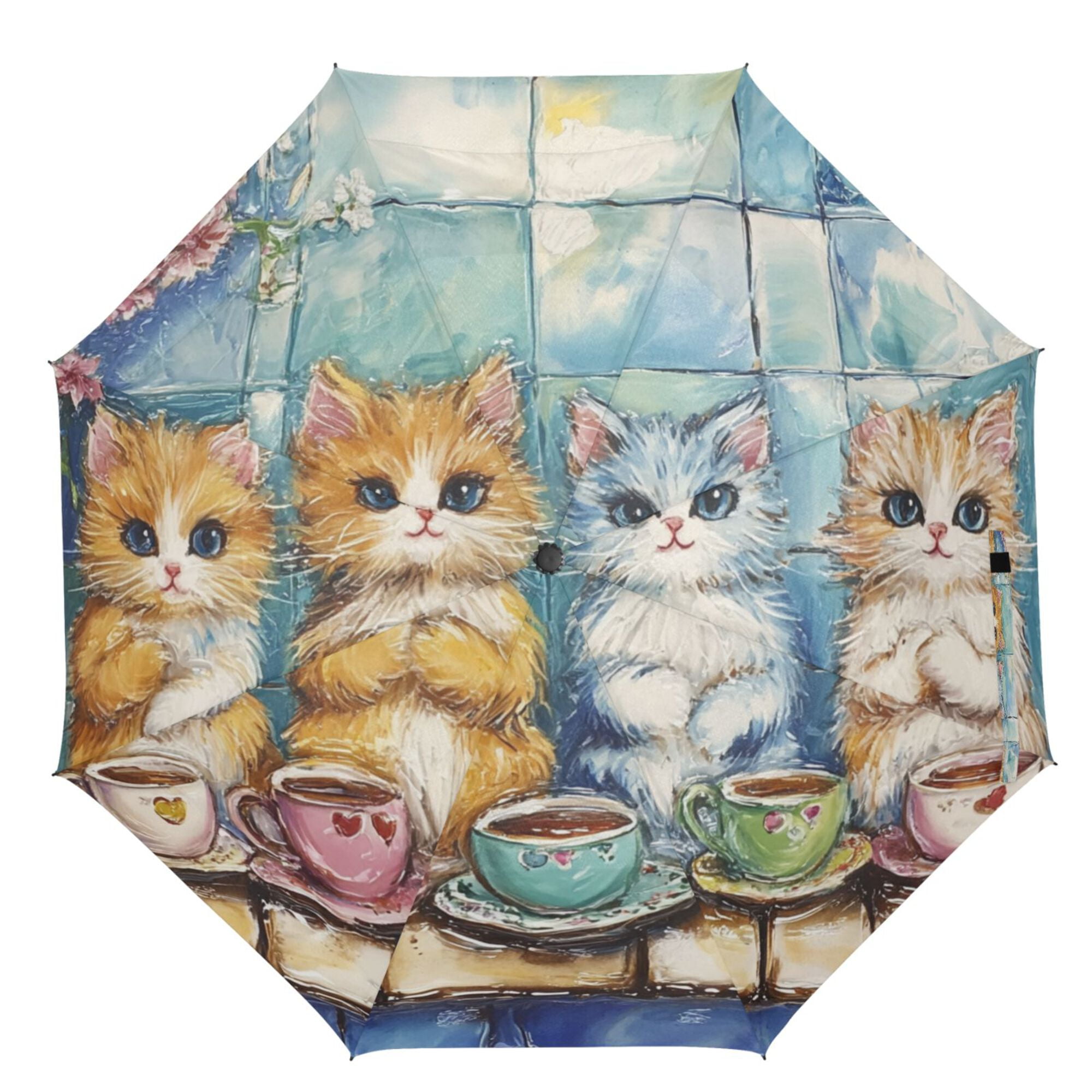 21" Inch Auto Open Close Folding Umbrella Windproof Waterproof Full ...