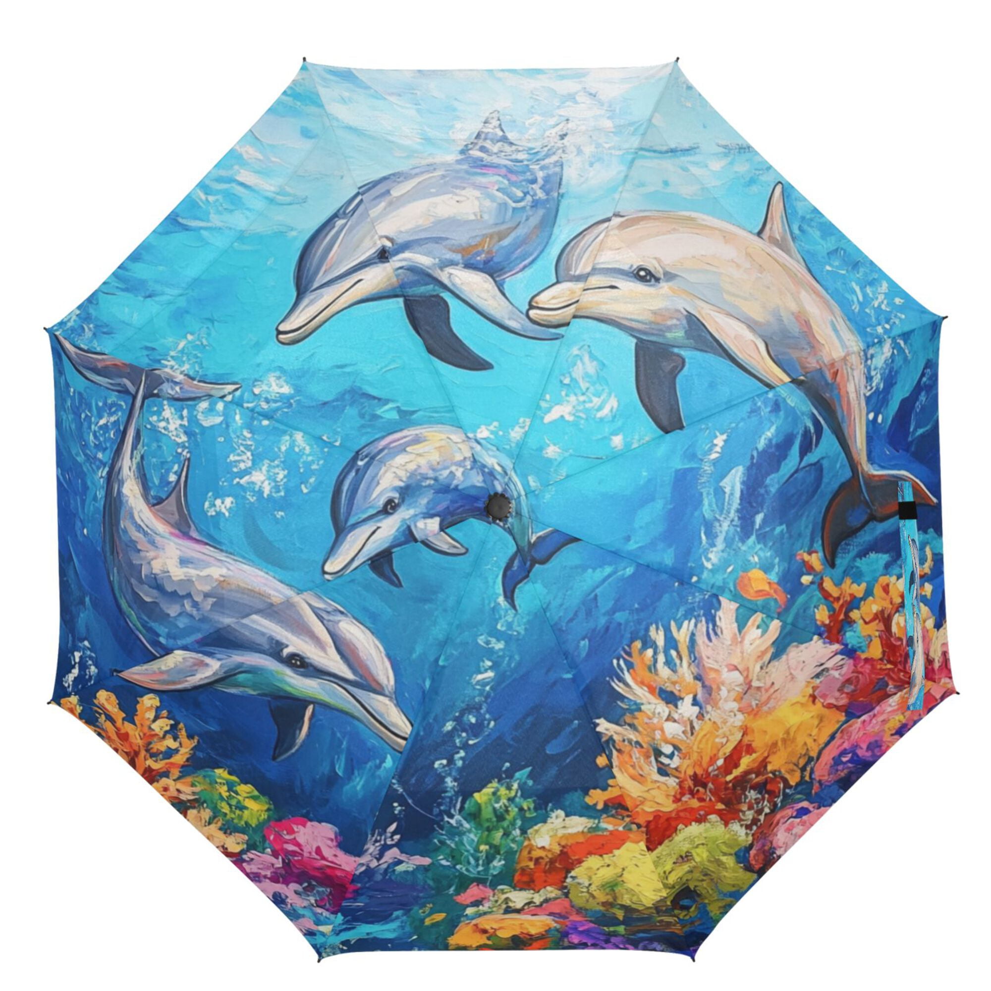 21" Inch Auto Open Close Folding Umbrella Windproof Waterproof Full ...