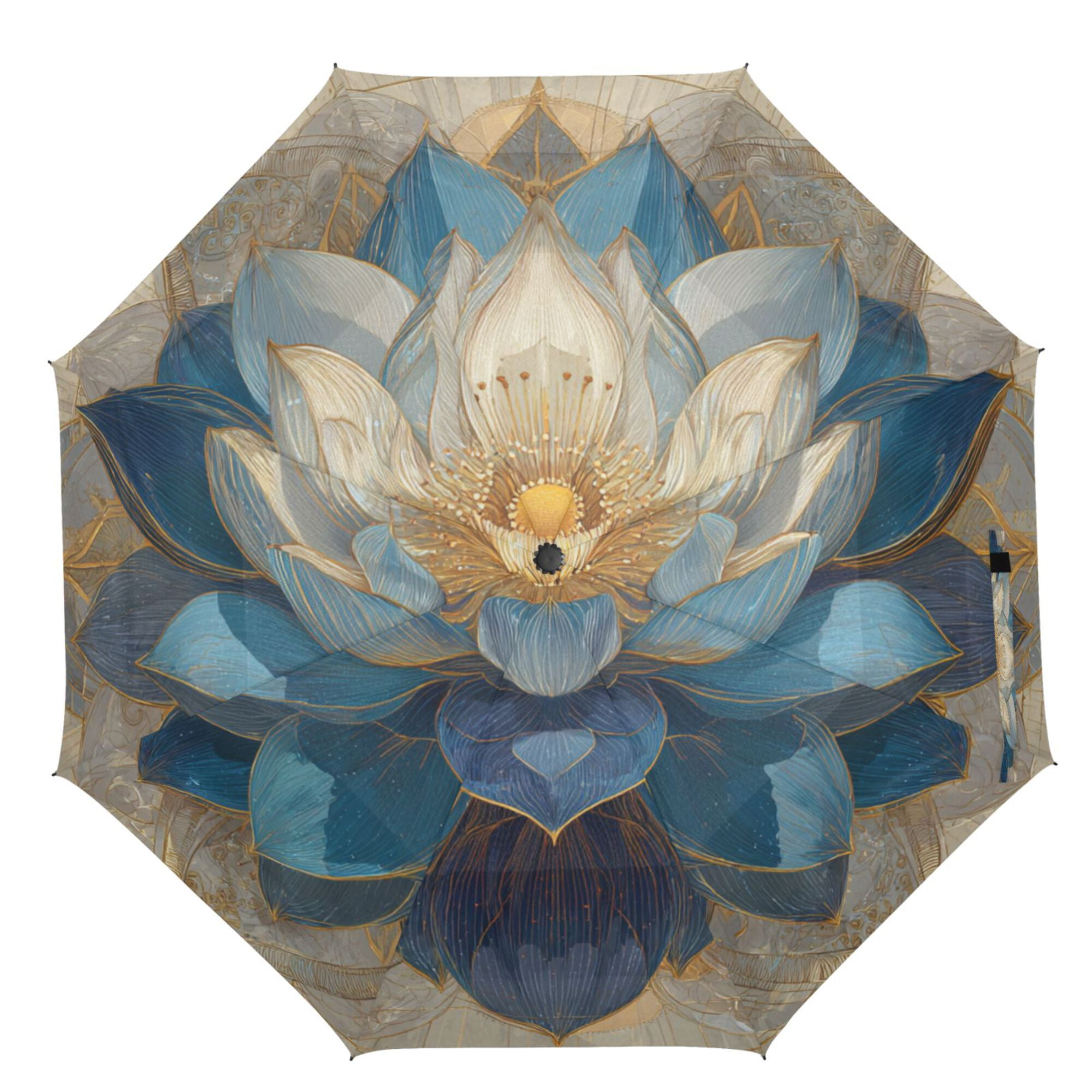 21" Inch Auto Open Close Folding Umbrella Windproof Waterproof Full ...