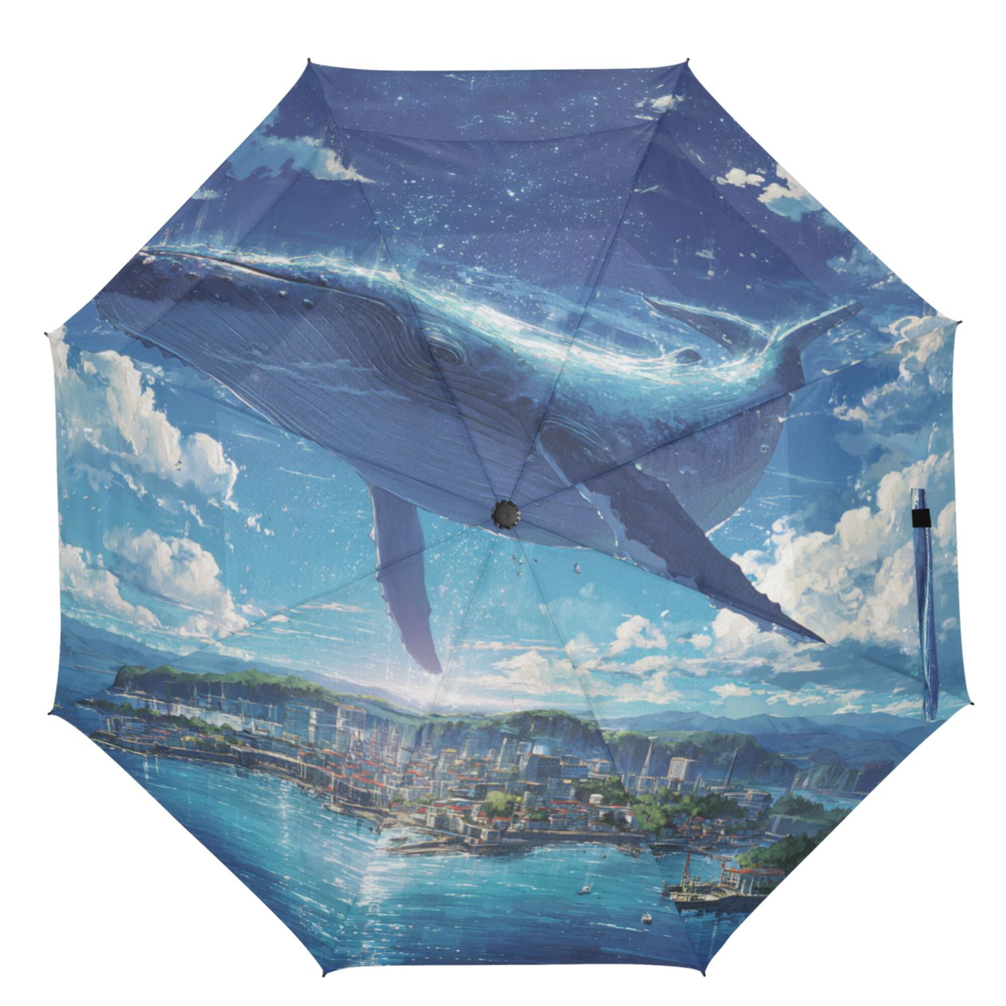 21" Inch Auto Open Close Folding Umbrella Windproof Waterproof Full ...