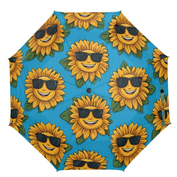 21" Inch Auto Open Close Folding Umbrella Windproof Waterproof Full ...