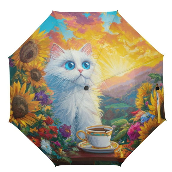 21" Inch Auto Open Close Folding Umbrella Windproof Waterproof Full ...