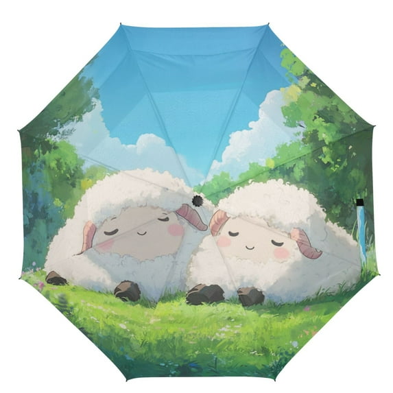 21" Inch Auto Open Close Folding Umbrella Windproof Waterproof Full ...