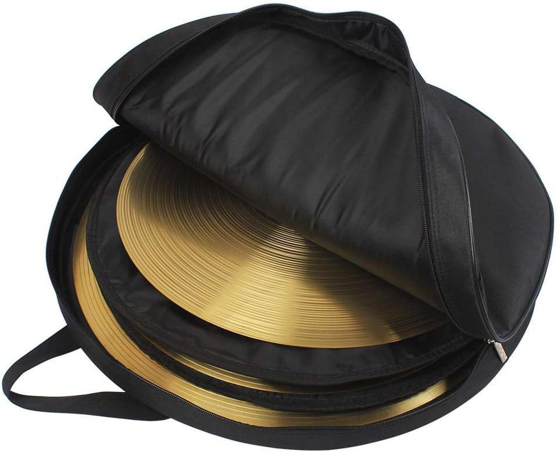 21 Inch Black Cymbal Bag with 3 Pockets and 1 Removable Divider ...