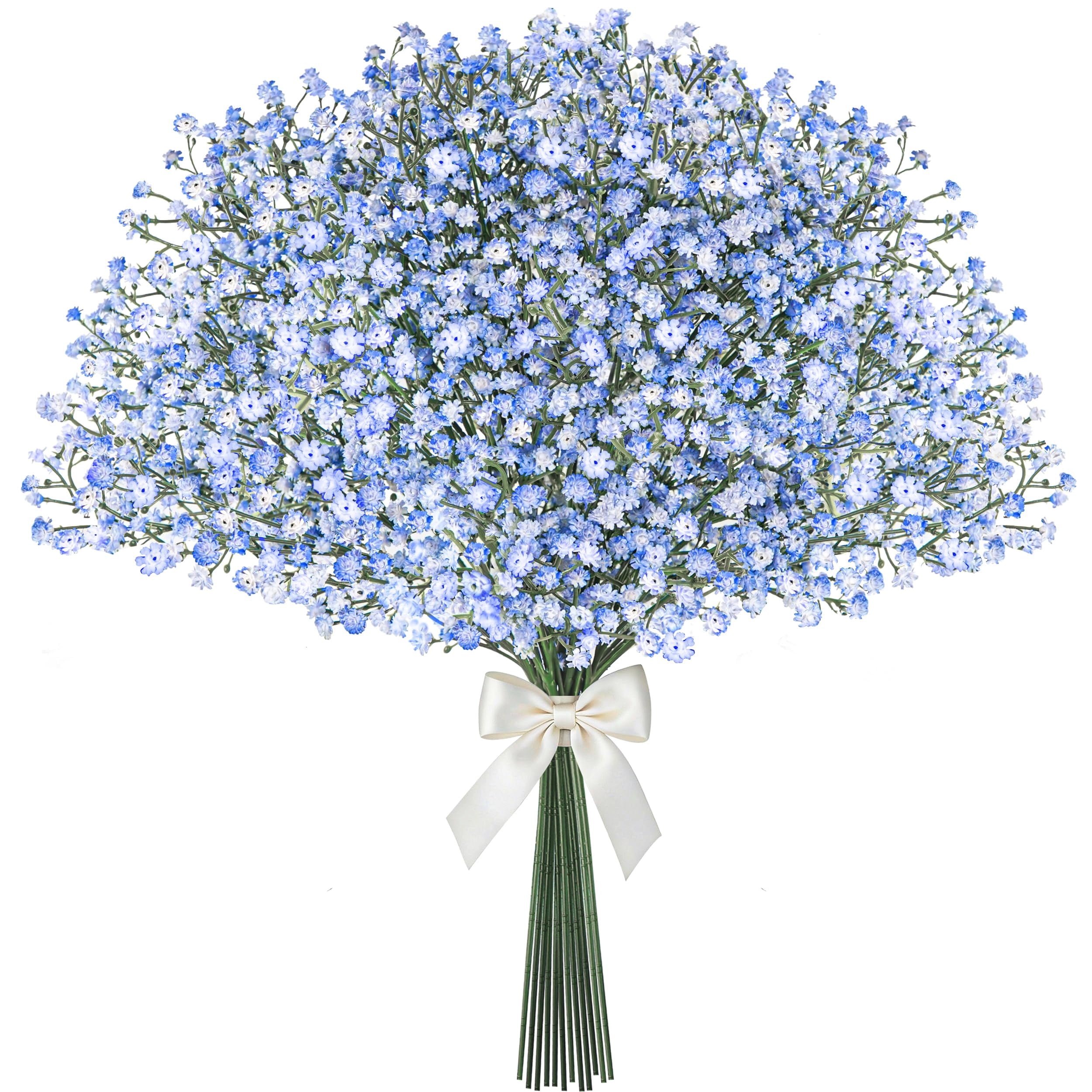 21 Inch Blue Artificial Babys Breath for Wedding Home Table Decor ...