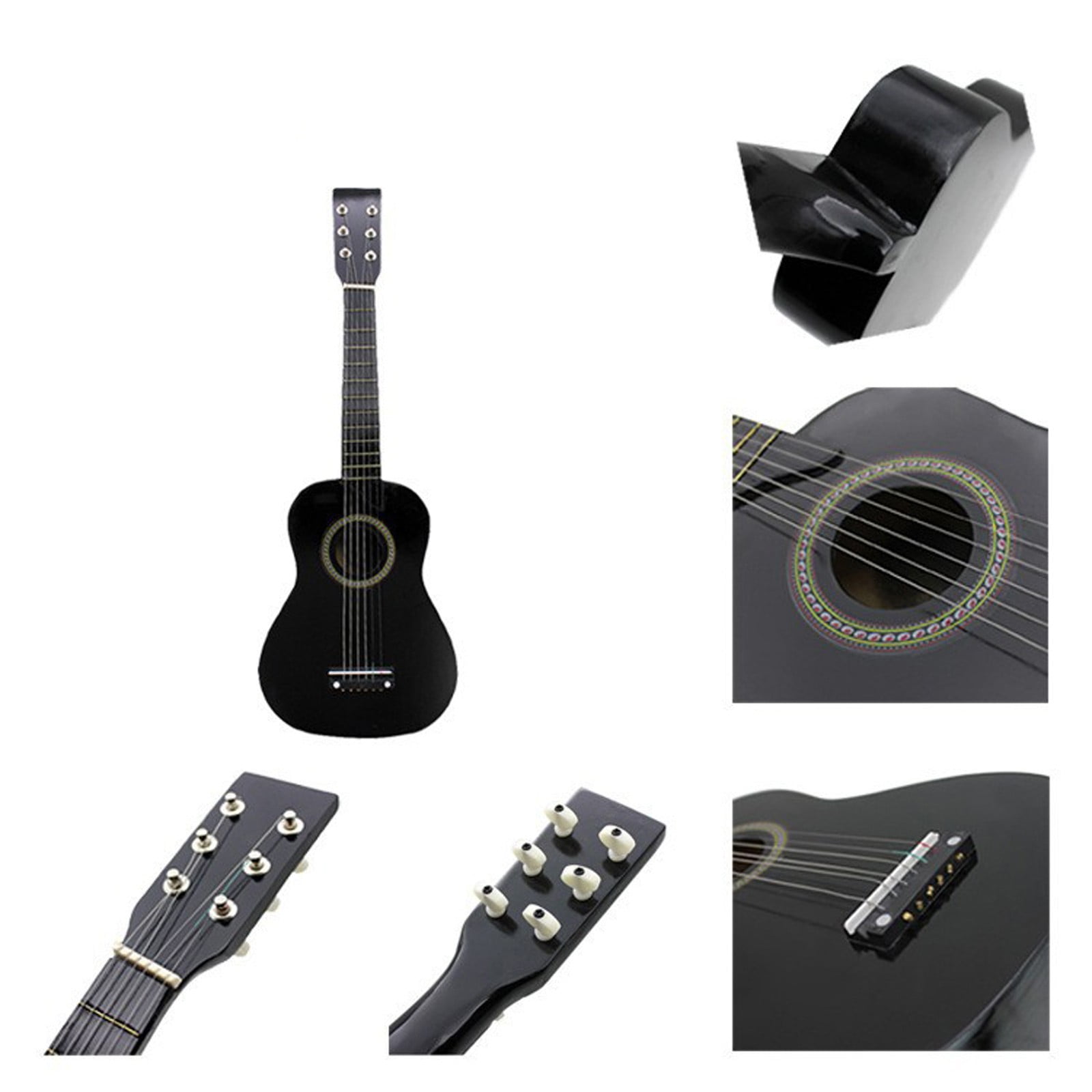 21 Inch Classical Guitar 6 String Folk Acoustic Kids Beginners Guitar ...