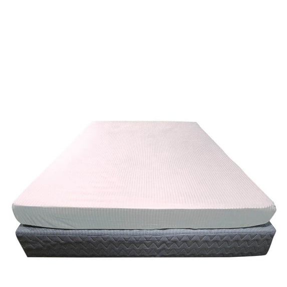 21 Inch Extra Deep Fitted Sheet/Bottom Sheet (Full XL, Stripe White ...