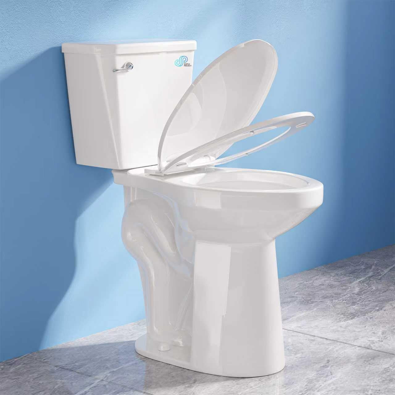 21 Inch High Toilet Elongated With Comfort Chair Seat, 1.28 Gpf ...