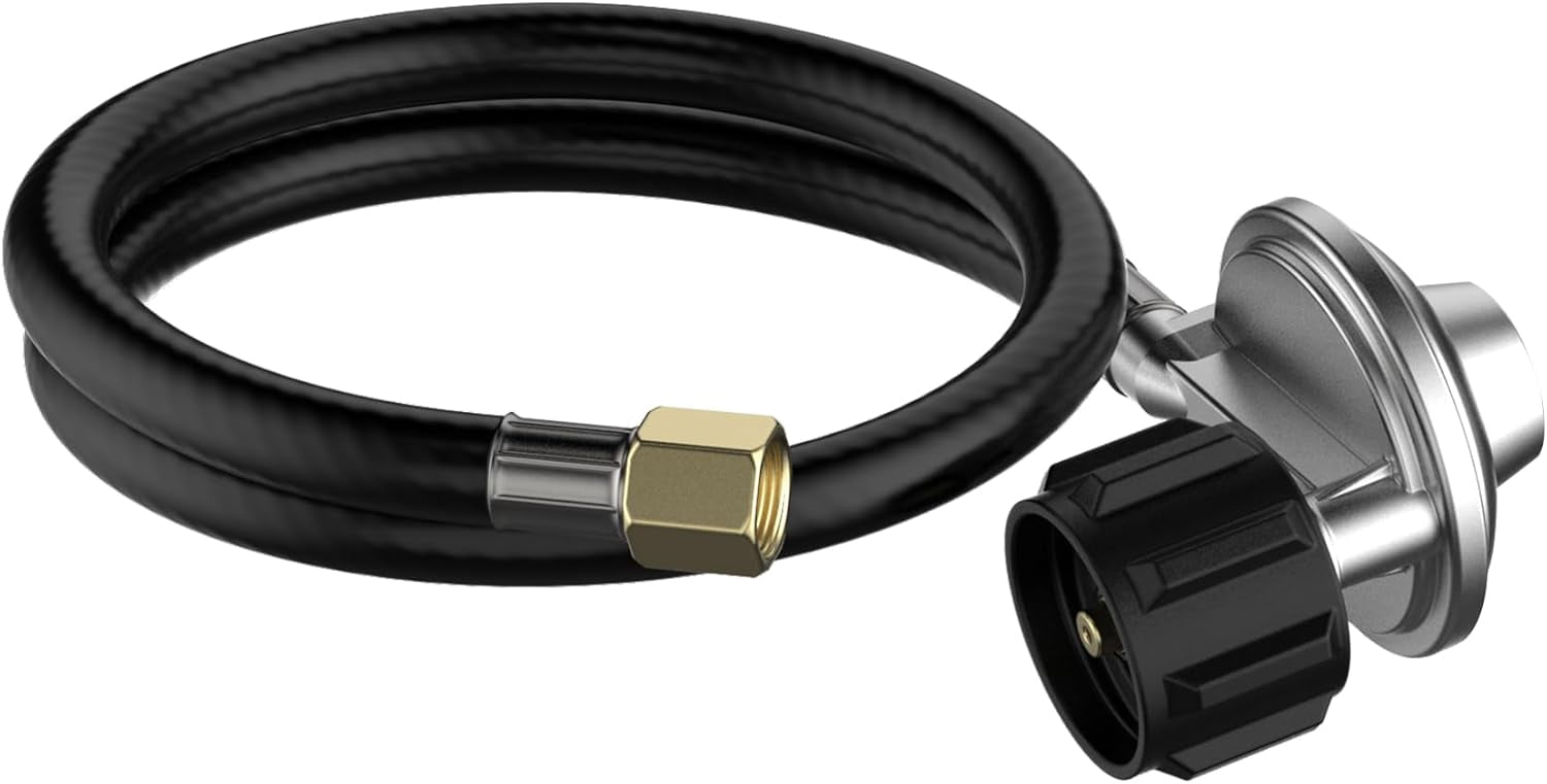 21-Inch Propane Hose and Regulator Kit with QCC1 Valve Assembely for ...