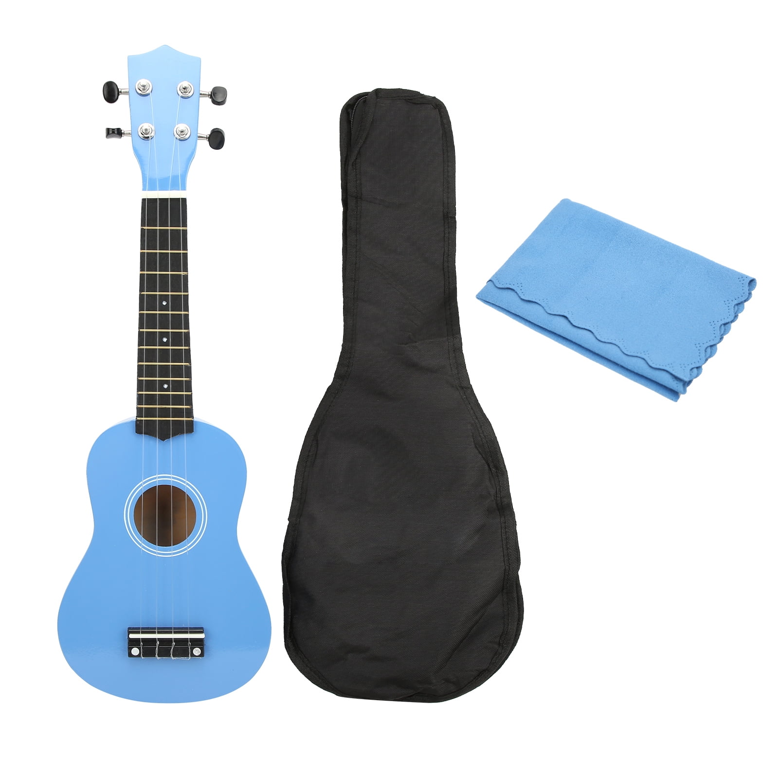 21 Inch Ukulele Set Glossy Bright Soft String Orchestral Instrument for ...