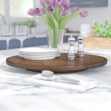 Lazy Susan Dinner Turntable - Full Set for Long Rectangular Kitchen ...