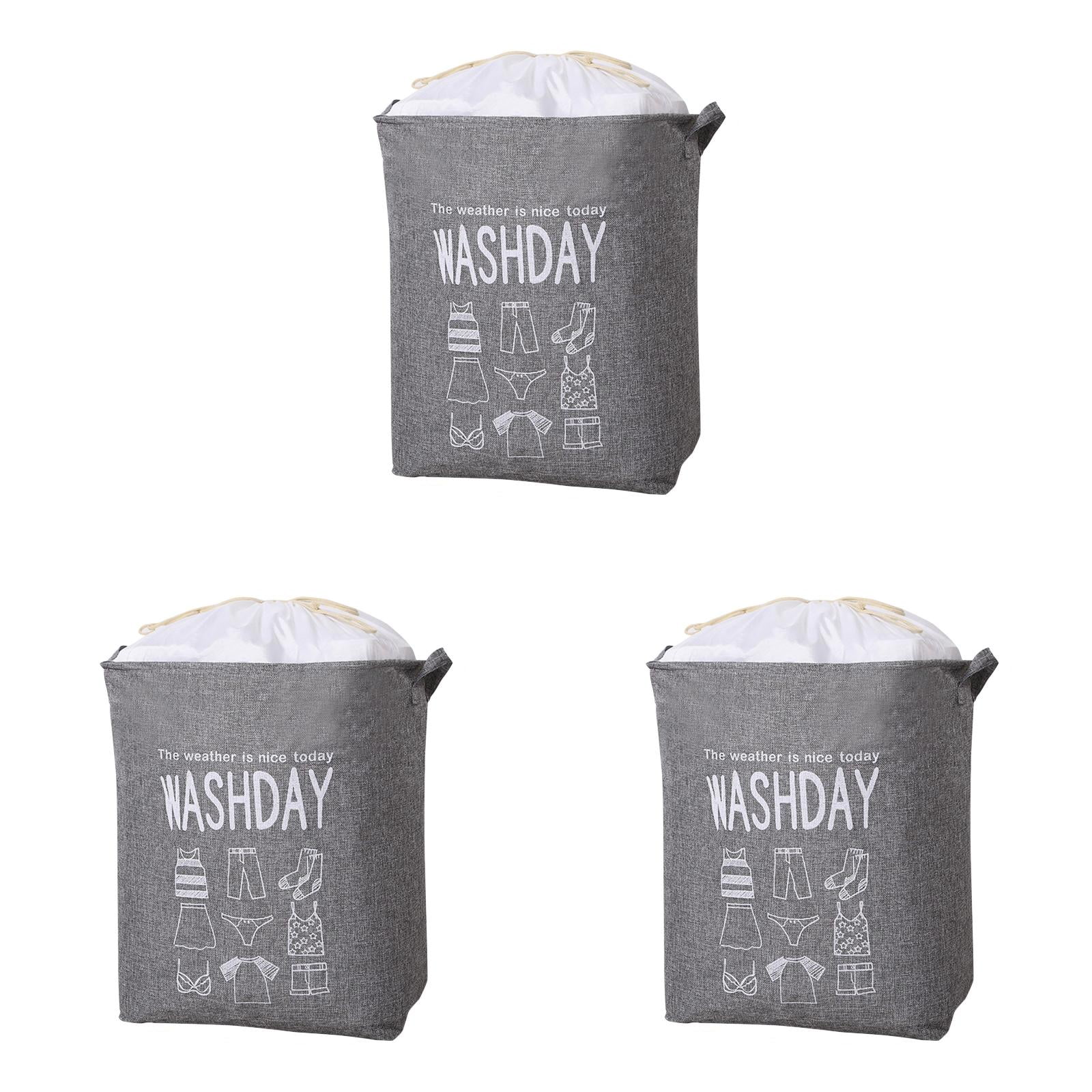 21 Inches Freestanding Laundry Storage Container With Lid Collapsible ...