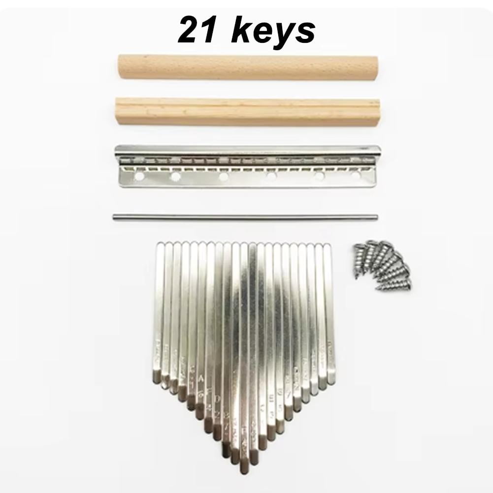 21 Keys Kalimba DIY Replacement Parts with Keys Bridge Tuning ...
