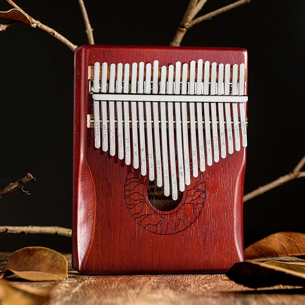 21 Keys Kalimba Finger Thumb Piano Solid Wood Calimba Keyboard Beginner ...
