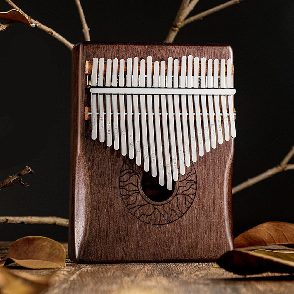 21 Keys Kalimba Finger Thumb Piano Solid Wood Calimba Keyboard Gift ...