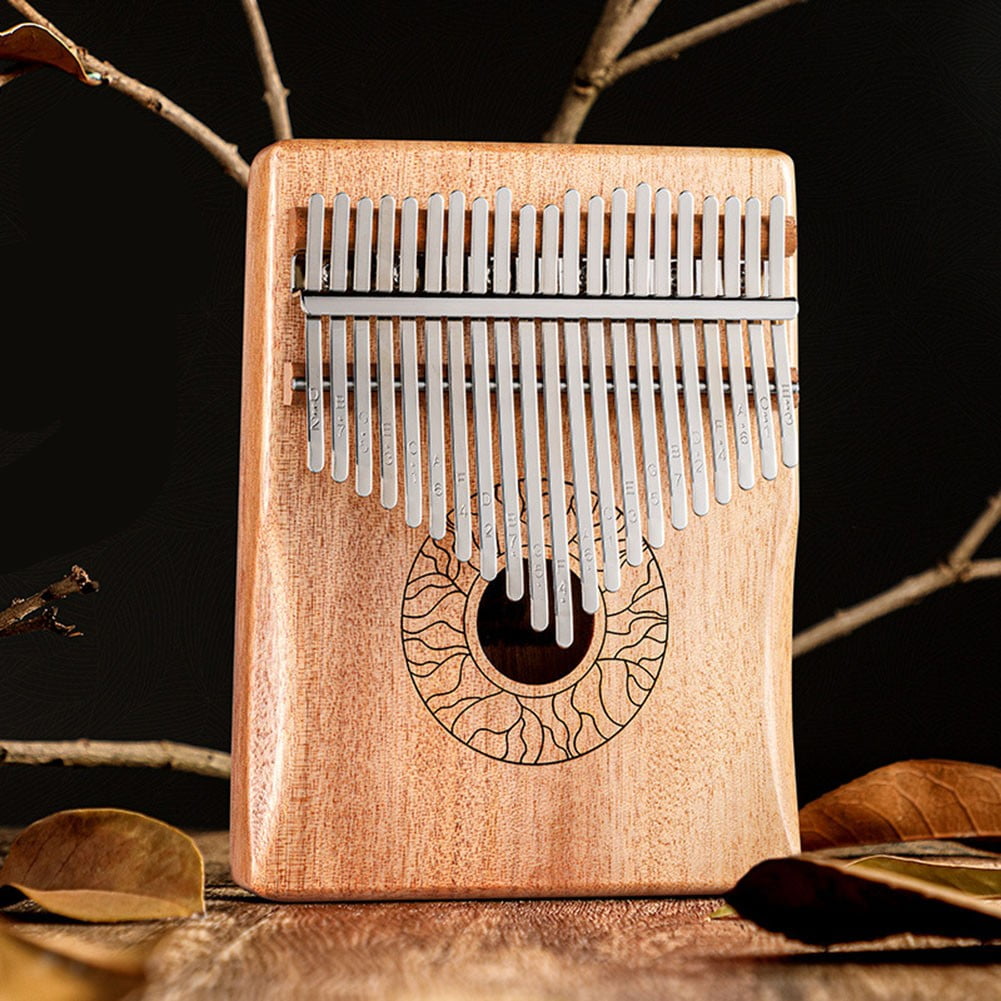 21 Keys Kalimba Finger Thumb Solid Wood Calimba Keyboard Beginner ...
