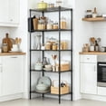 21"L x 11"W x 59"H Commercial Wire Shelving Unit, Metal Shelf with 5 ...