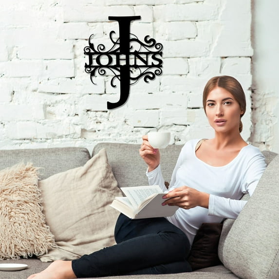 21-Letter Metal Iron Art Wall Decor, DIY Alphabet Letter Crafts ...