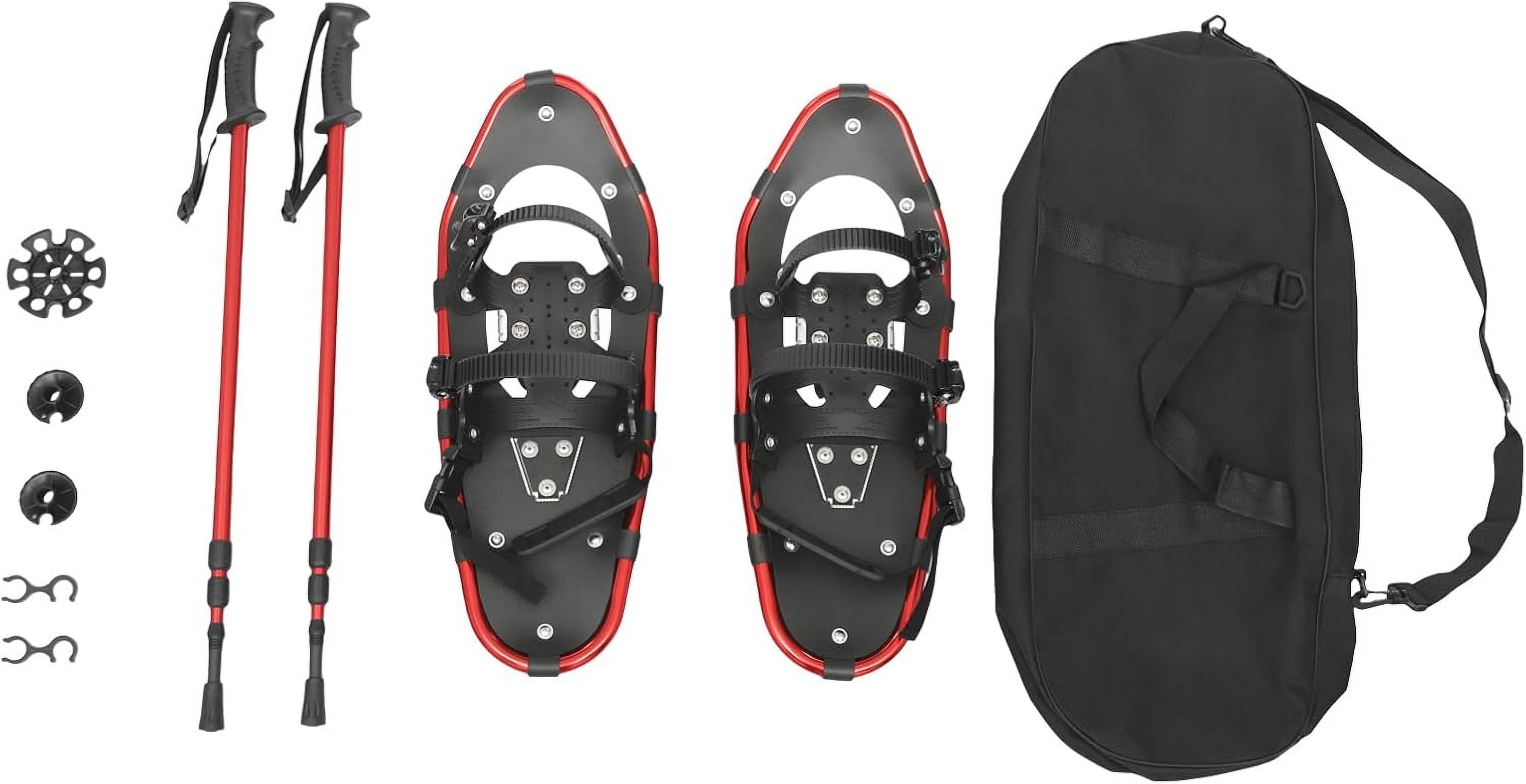 21" Lightweight Snow Shoes Aluminum Frame Snow Shoes with Adjustable ...