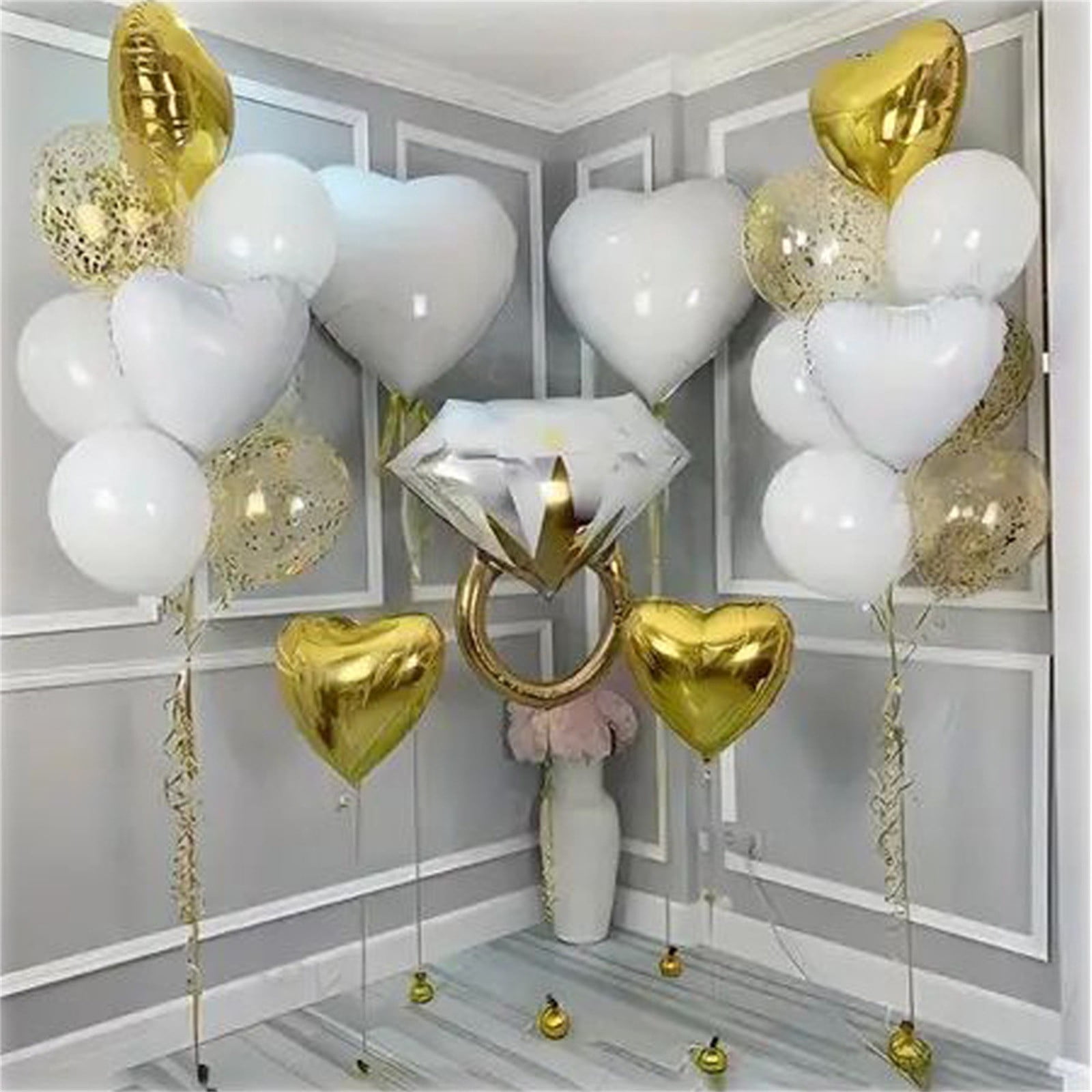 21 Love Balloons, Rose Gold, Mary Red Love Balloons, Valentine's Day ...