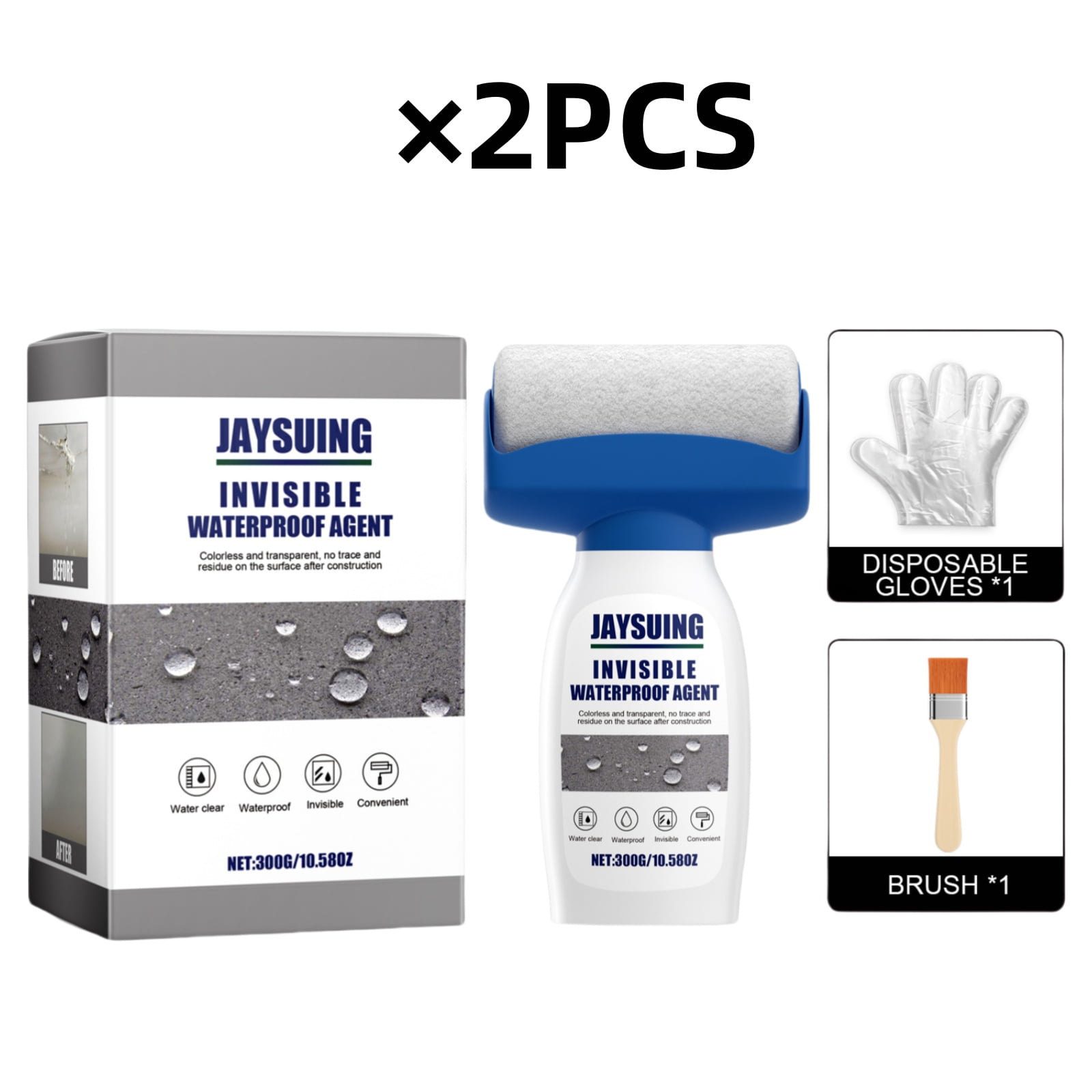 21 OZ (600g) Invisible Waterproof Agent, Waterproof Insulating Sealant ...