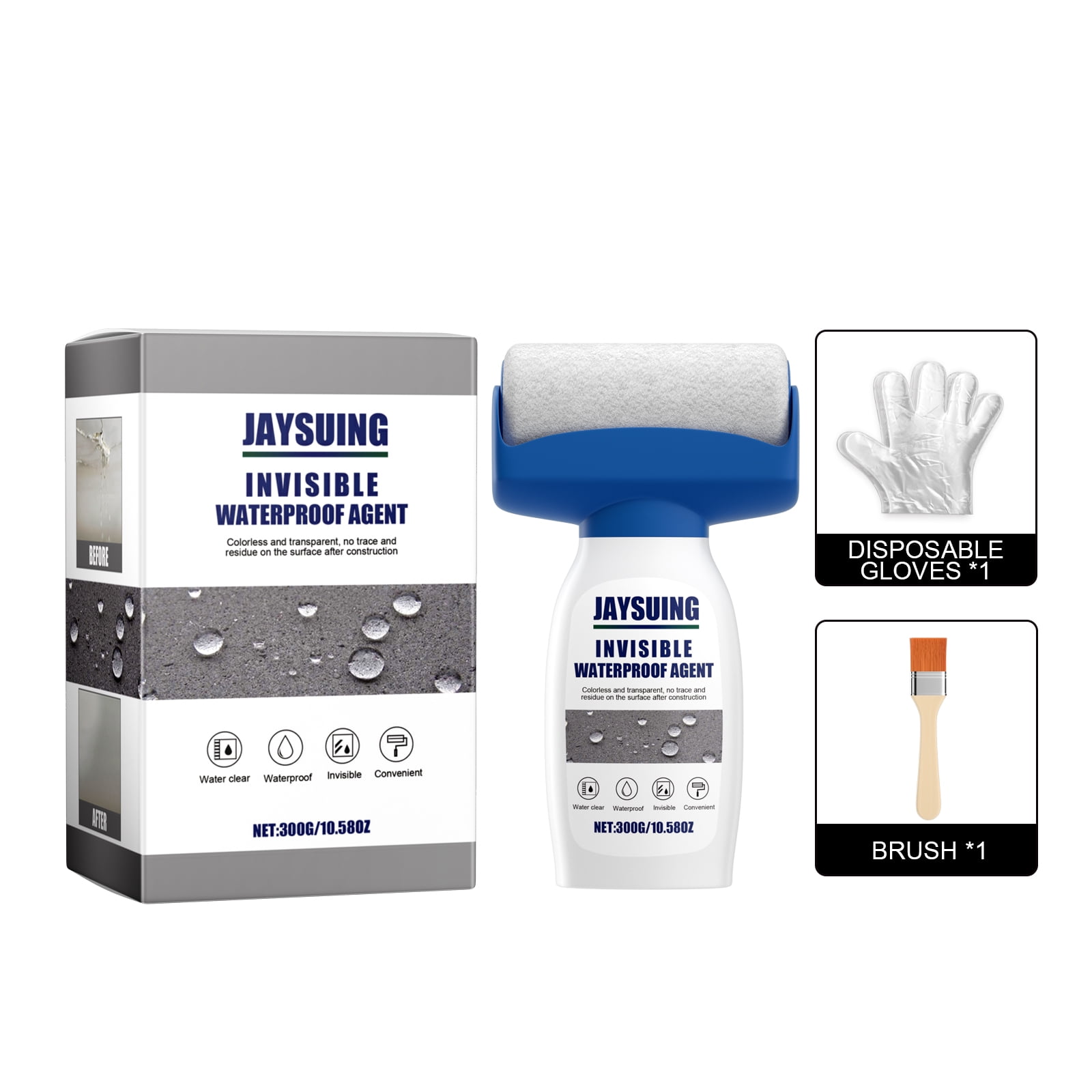 21 OZ (600g) Invisible Waterproof Agent, Waterproof Insulating Sealant ...