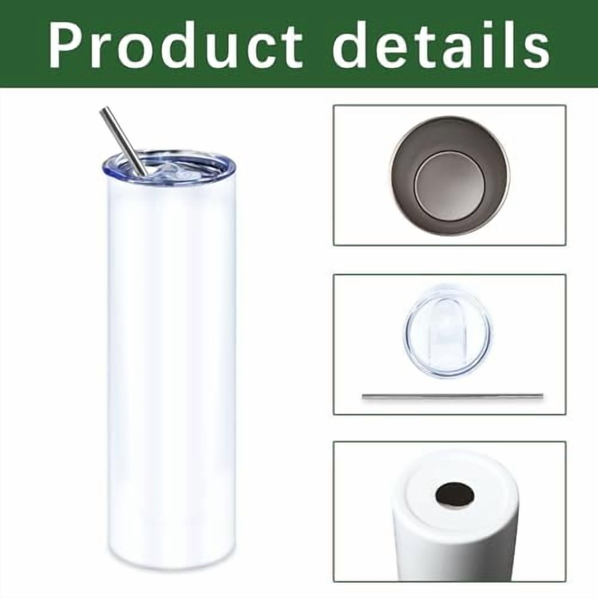 21 Pack 30 oz Sublimation Skinny Straight Tumbler,Sublimation Tumblers ...