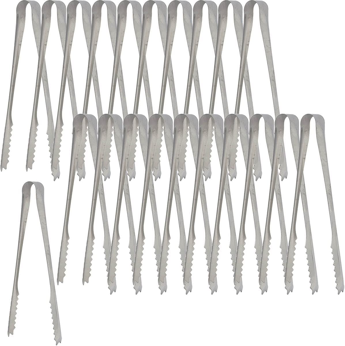 21 Pack 6 Inch Small Stainless Steel Serving Tongs, Sugar Cube Tongs ...