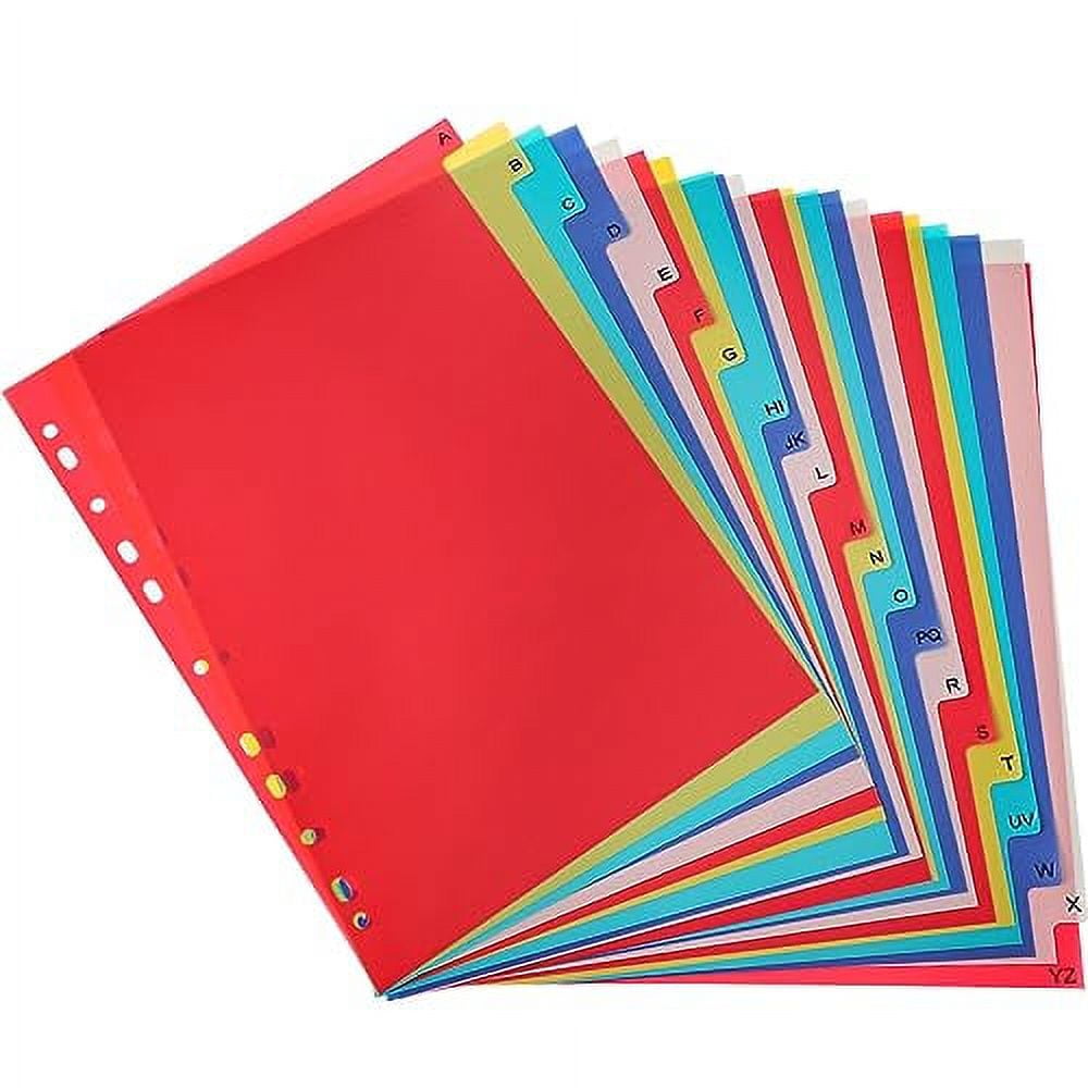21 Pack Binder Dividers, Multicolor Tab Dividers for 3 Ring Binder ...