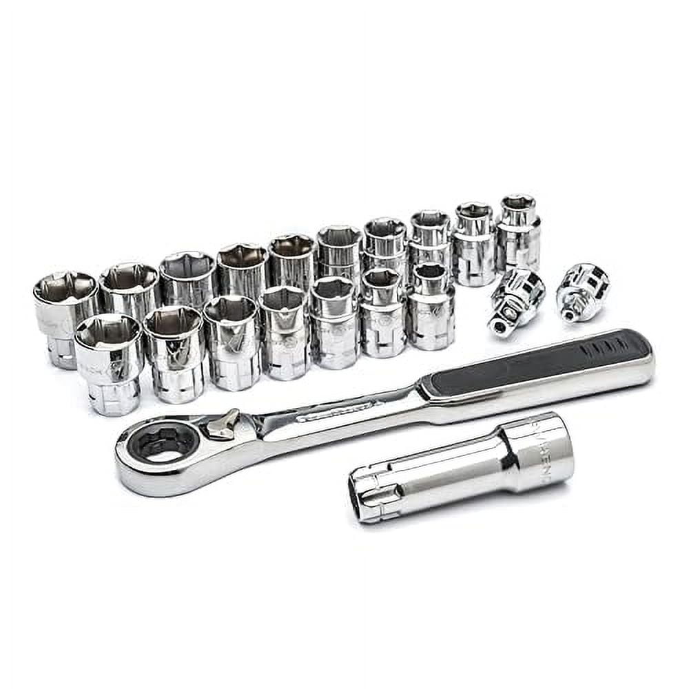 21 Pc. 3/8" Drive 6 Pt. Pass-Thru™ Tool Set, SAE/Metric - 8921 - Walmart.com