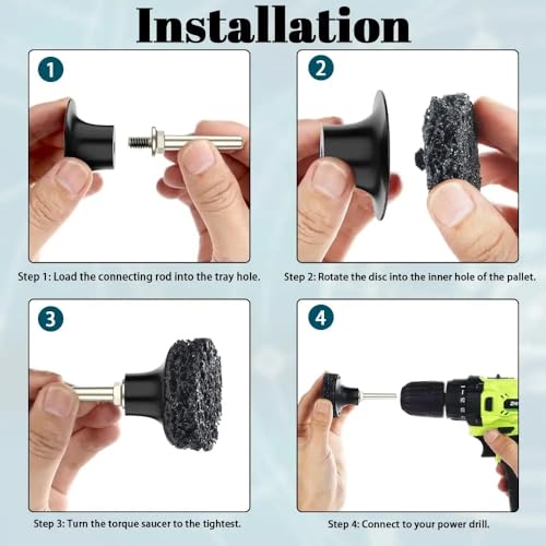 21 Pcs 2 Inch Quick Change Easy Strip Discs Set with 1/4" Disc Pad ...