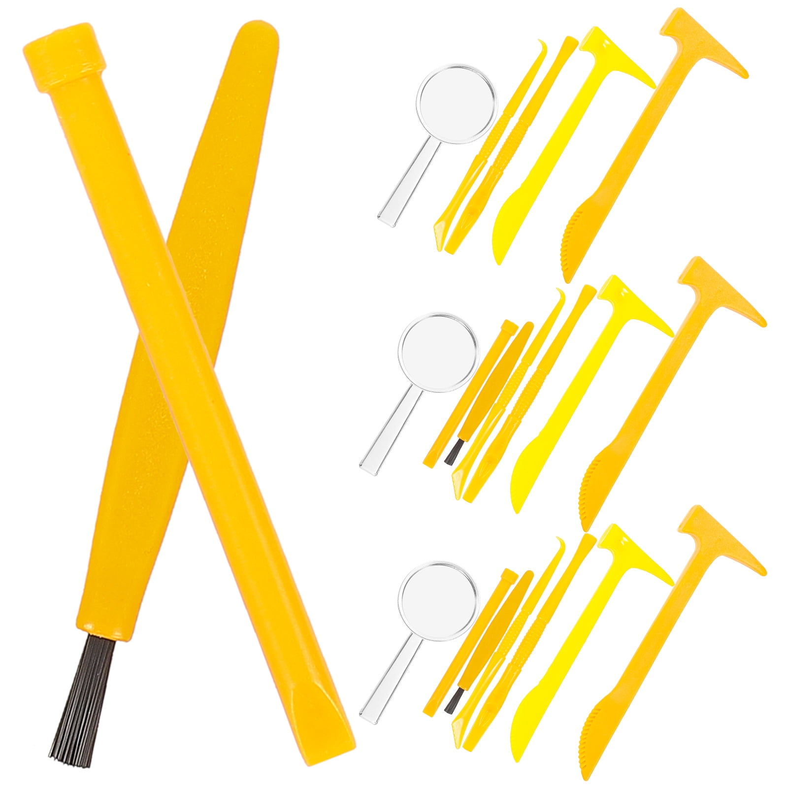 21 Pcs Discovery Gemstone Digging Kit Fossil Tools for Kids Excavation ...