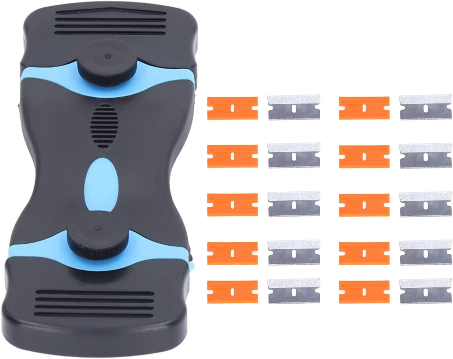 21 Pcs/Set Razor Scraper Tool Set, Paint remover Double Edged Handle ...