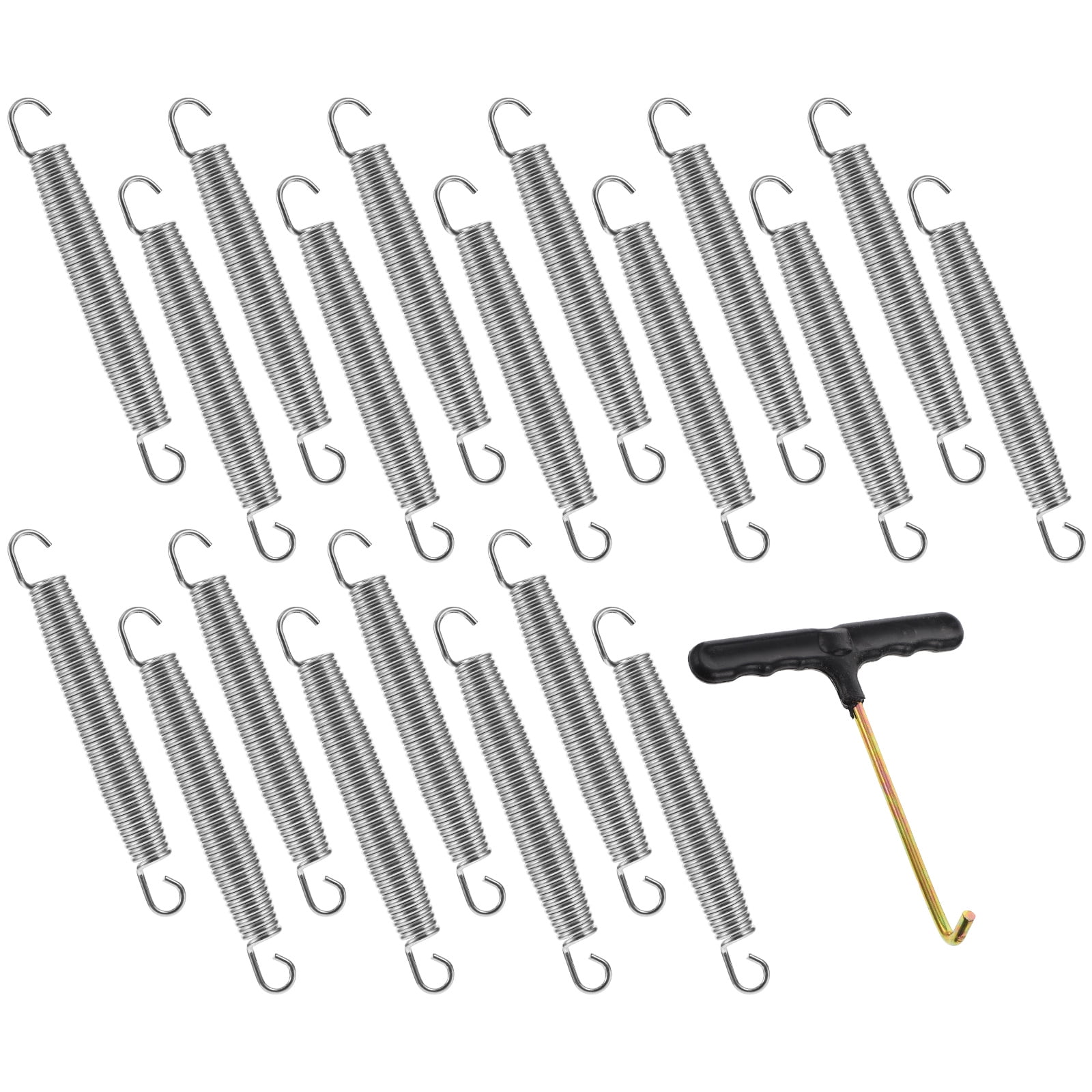 21 Pcs Tire Sealant Spring Bow Extended Springs Fitness 17.8CM Silver ...