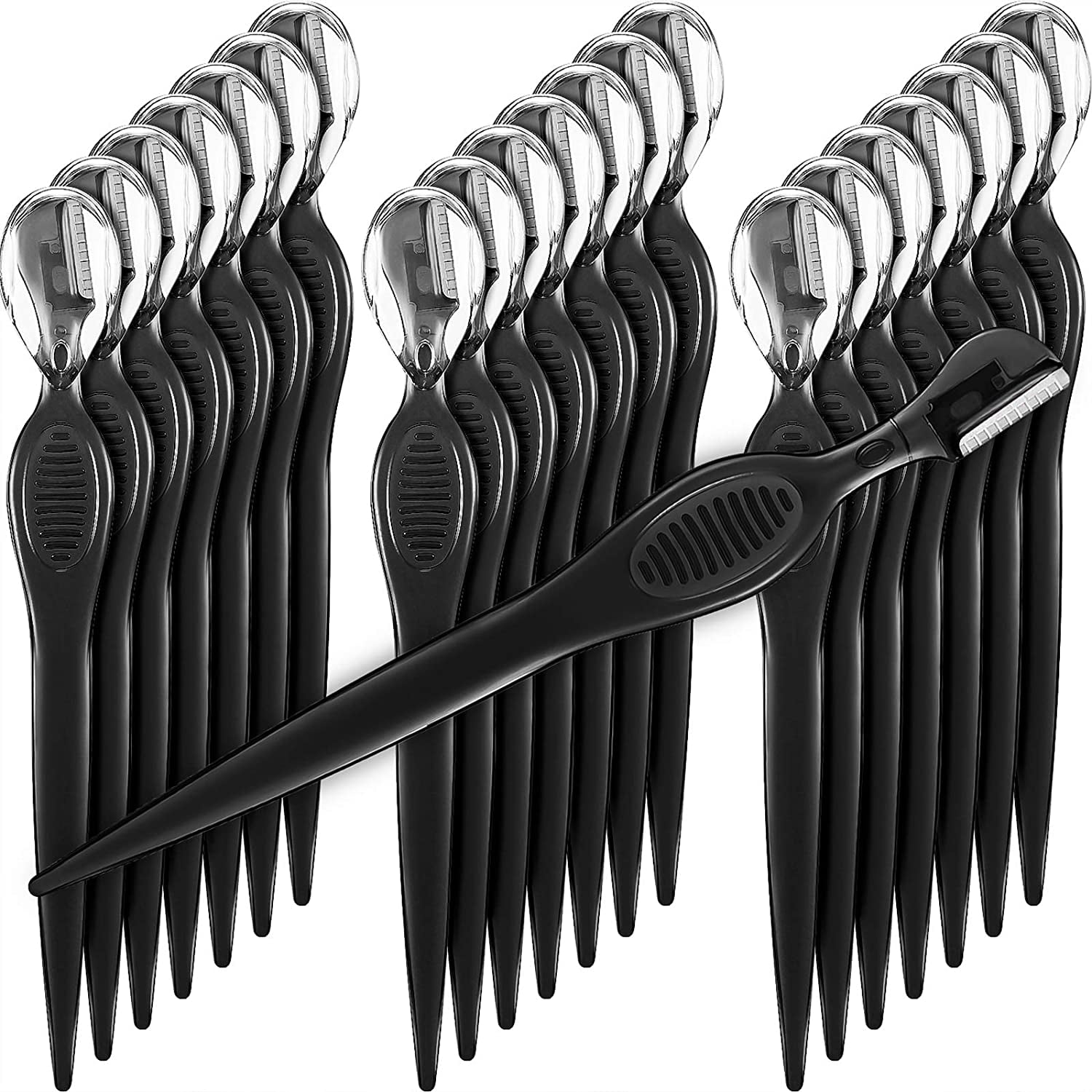 21 Pieces Eyebrow Razors Shaver Facial Razor Multipurpose Face Trimmers ...
